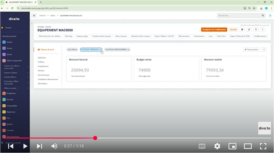 Les fonctionnalités de nos logiciels ERP en vidéos - Divalto